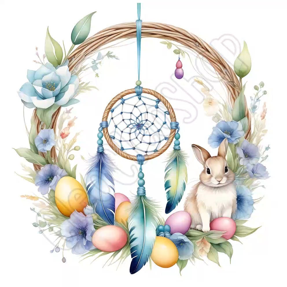 Watercolor Easter Clipart Bundle, 20 High-quality Pngs, Wall Art, Paper ...