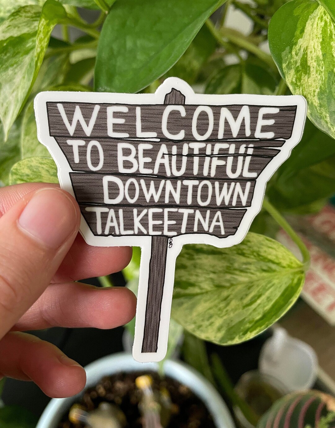 Talkeetna Alaska Welcome Sign Sticker Weatherproof Durable Vinyl - Etsy