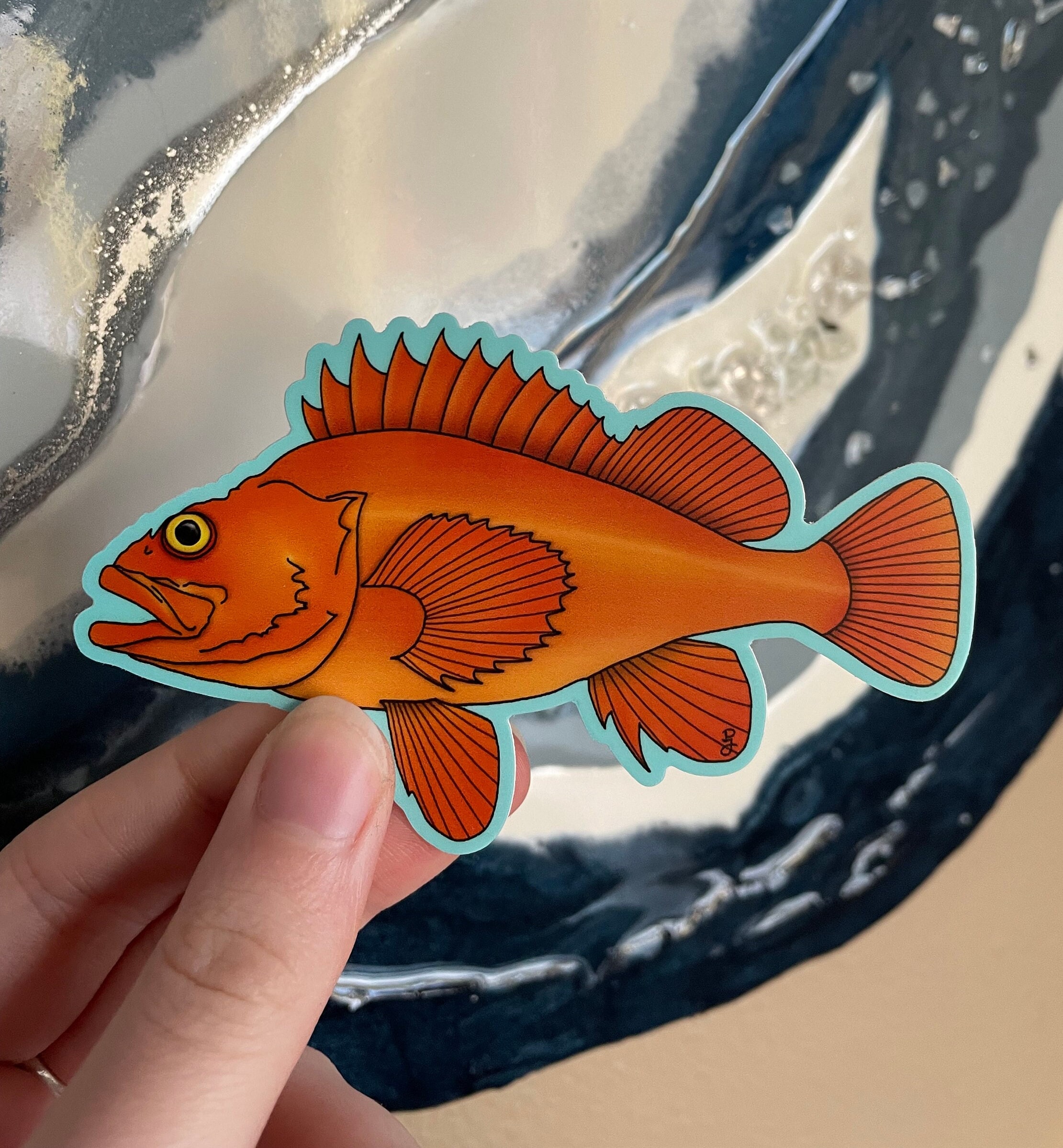 Alaska Rockfish Sticker Weatherproof Durable Vinyl - Etsy