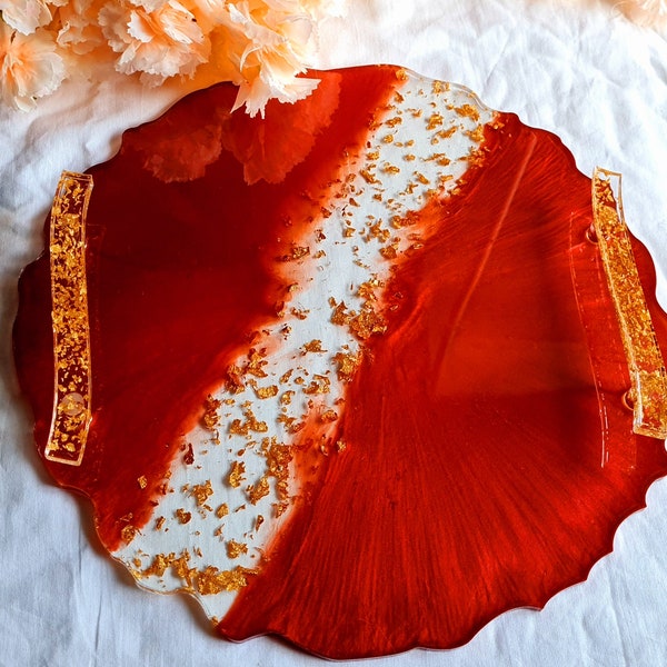 Resin Serving Tray - Etsy UK