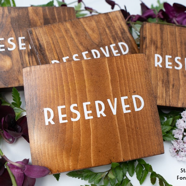Reserved Sign - Etsy