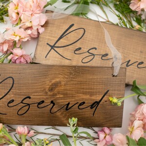 Reserved Sign | Wedding Sign | Rustic Hanging Decor | Wooden Sign ...