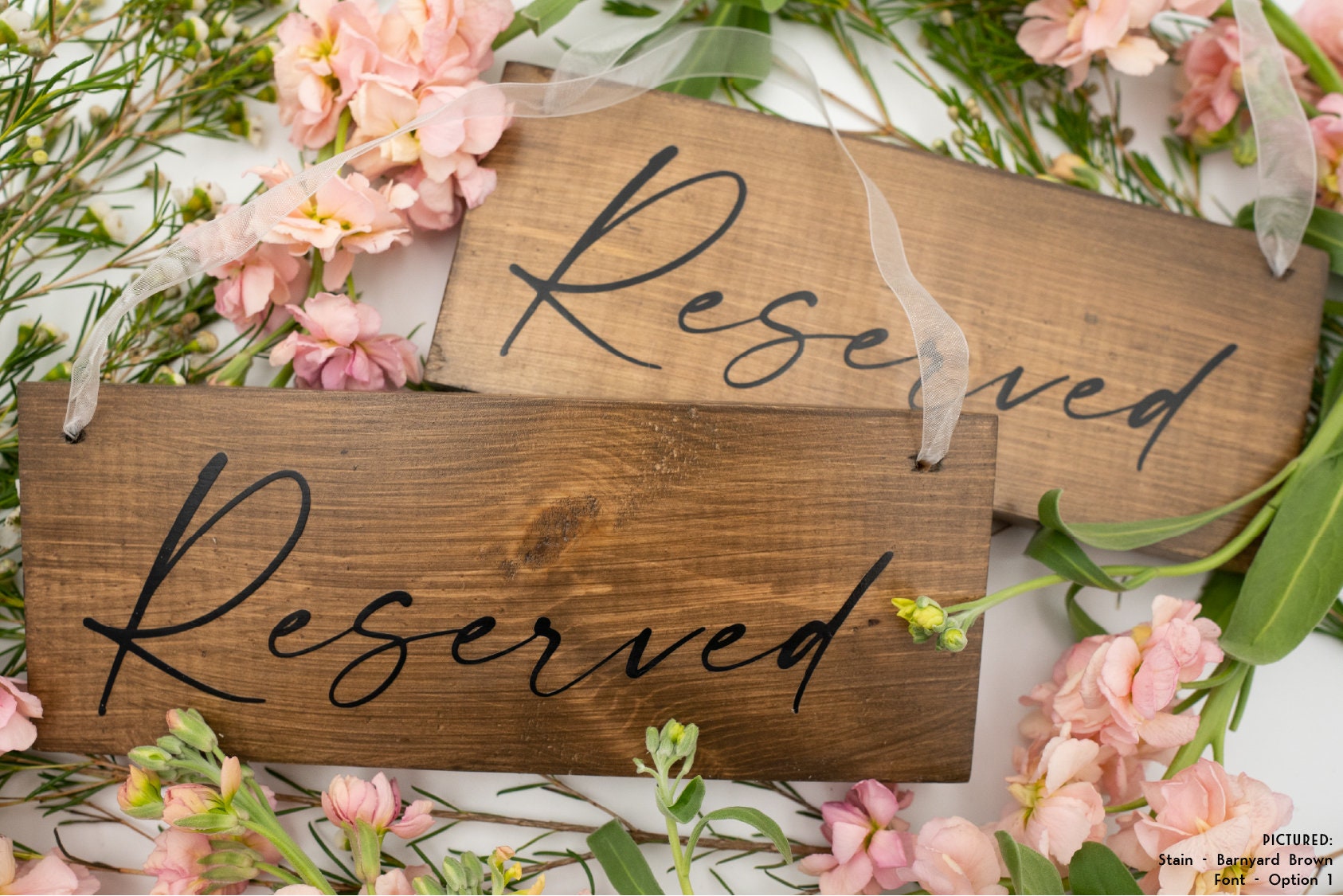 Reserved Sign Wedding Sign Rustic Hanging Decor Wooden Sign Wedding ...