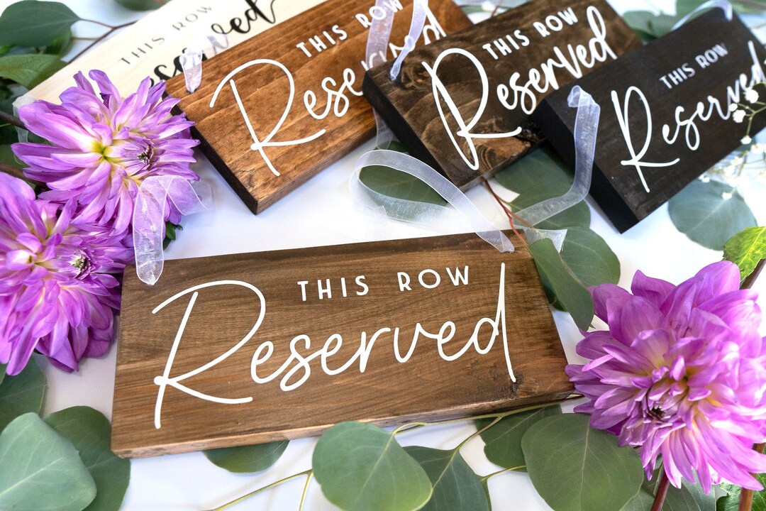 Reserved Sign | Wedding Sign | Rustic Hanging Decor | Wooden Sign ...