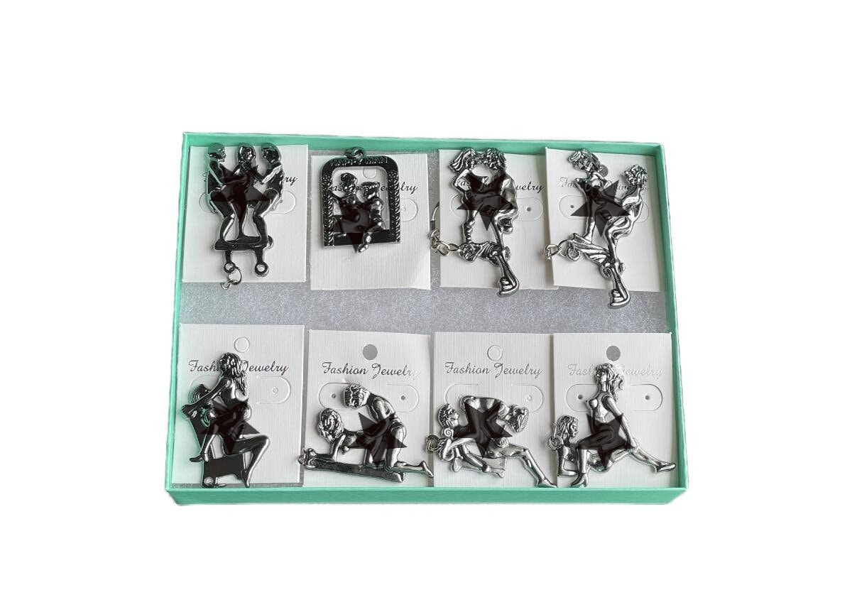Vintage Risque Man And Woman Moveable Sex Position Keychain Key Etsy Canada