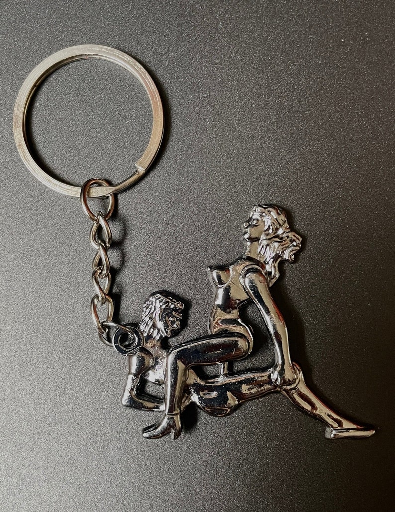 Risque Man And Woman Moveable Sex Position Keychain Key Ring 8pcs Set Etsy