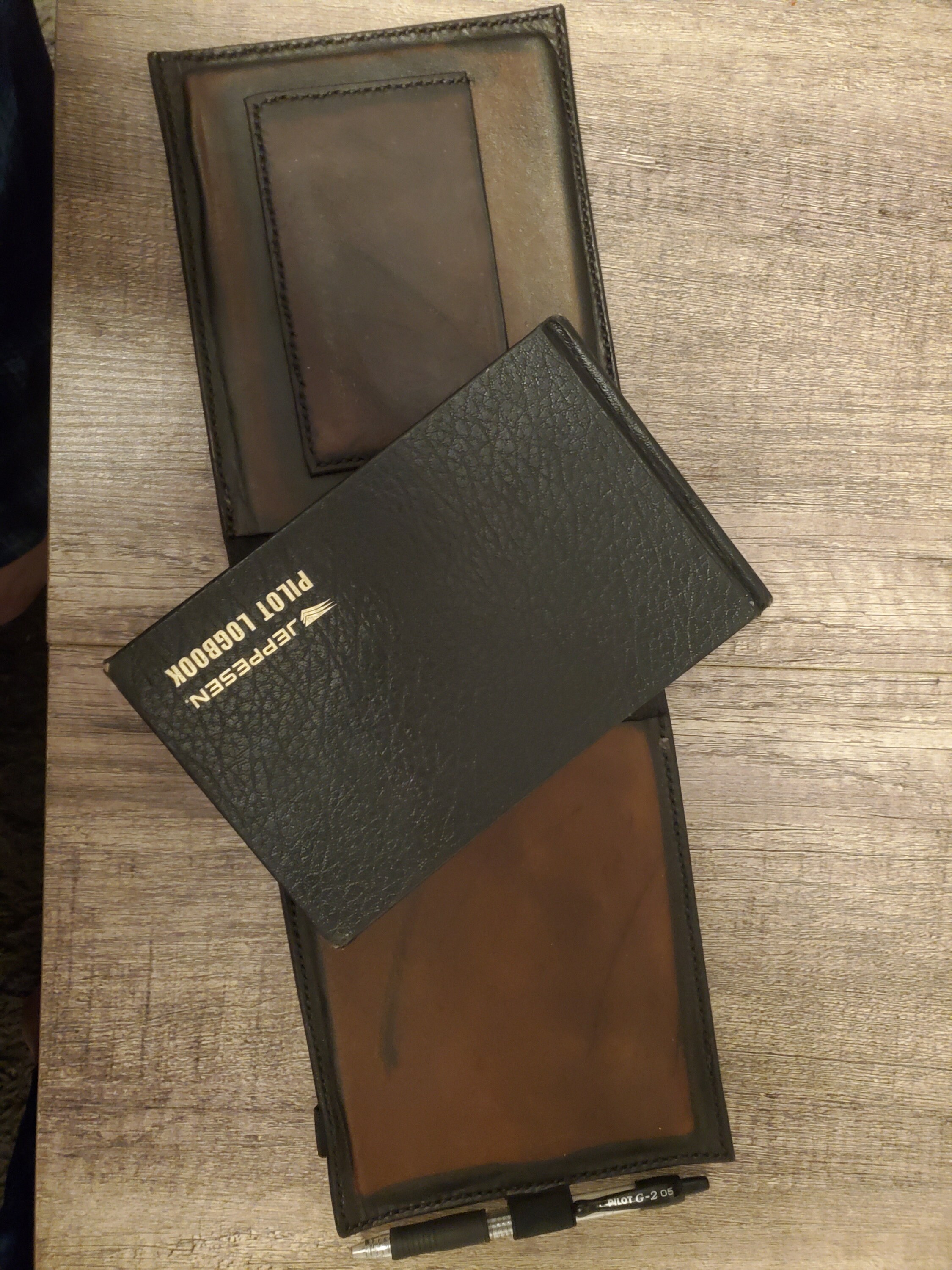 Handmade Leather Pilot Logbook Cover, Logbook Cover, Leather Logbook ...