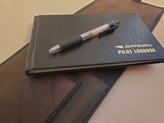 Handmade Leather Pilot Logbook Cover Logbook Cover Leather - Etsy