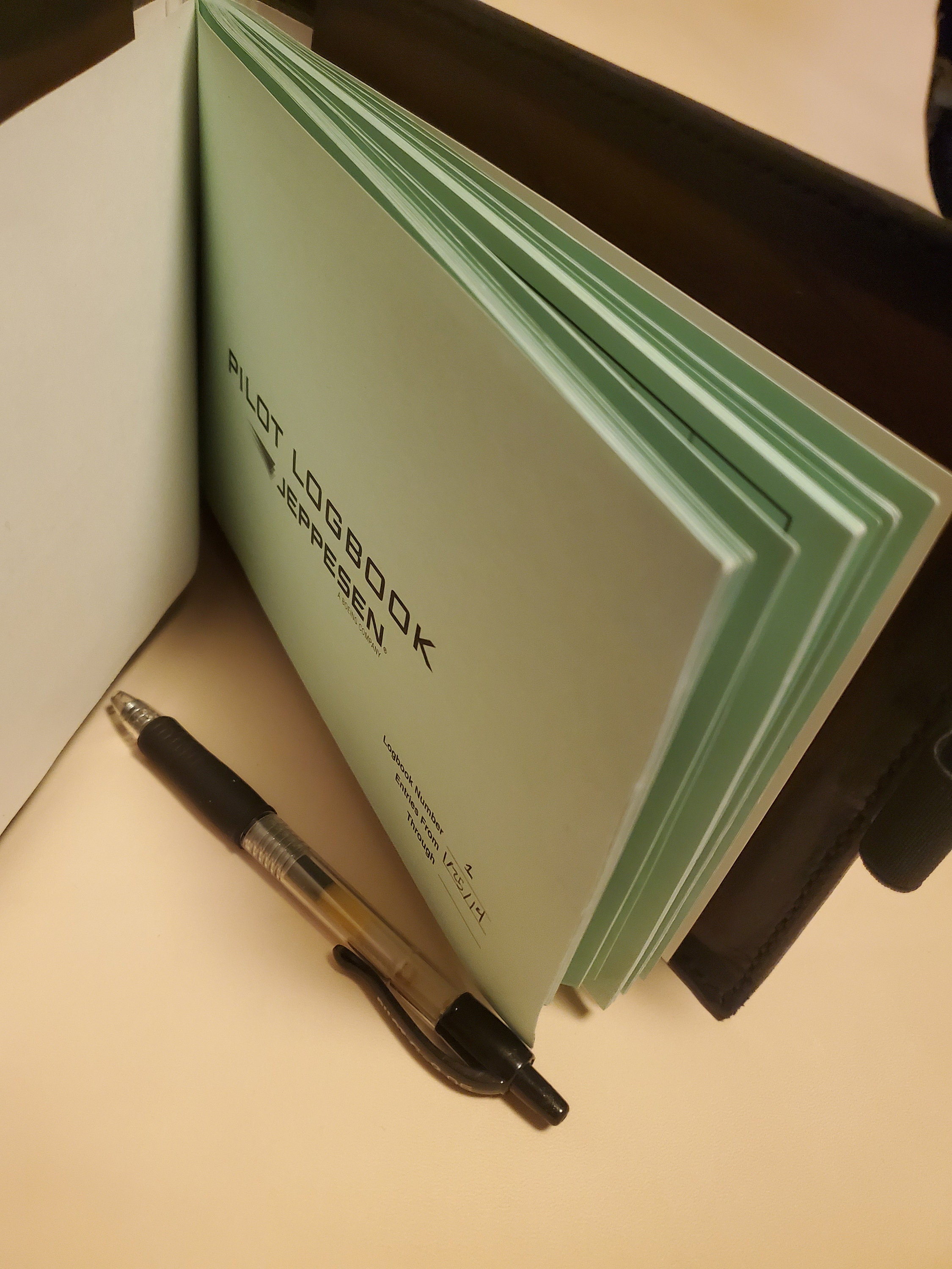 Handmade Leather Pilot Logbook Cover, Logbook Cover, Leather Logbook ...