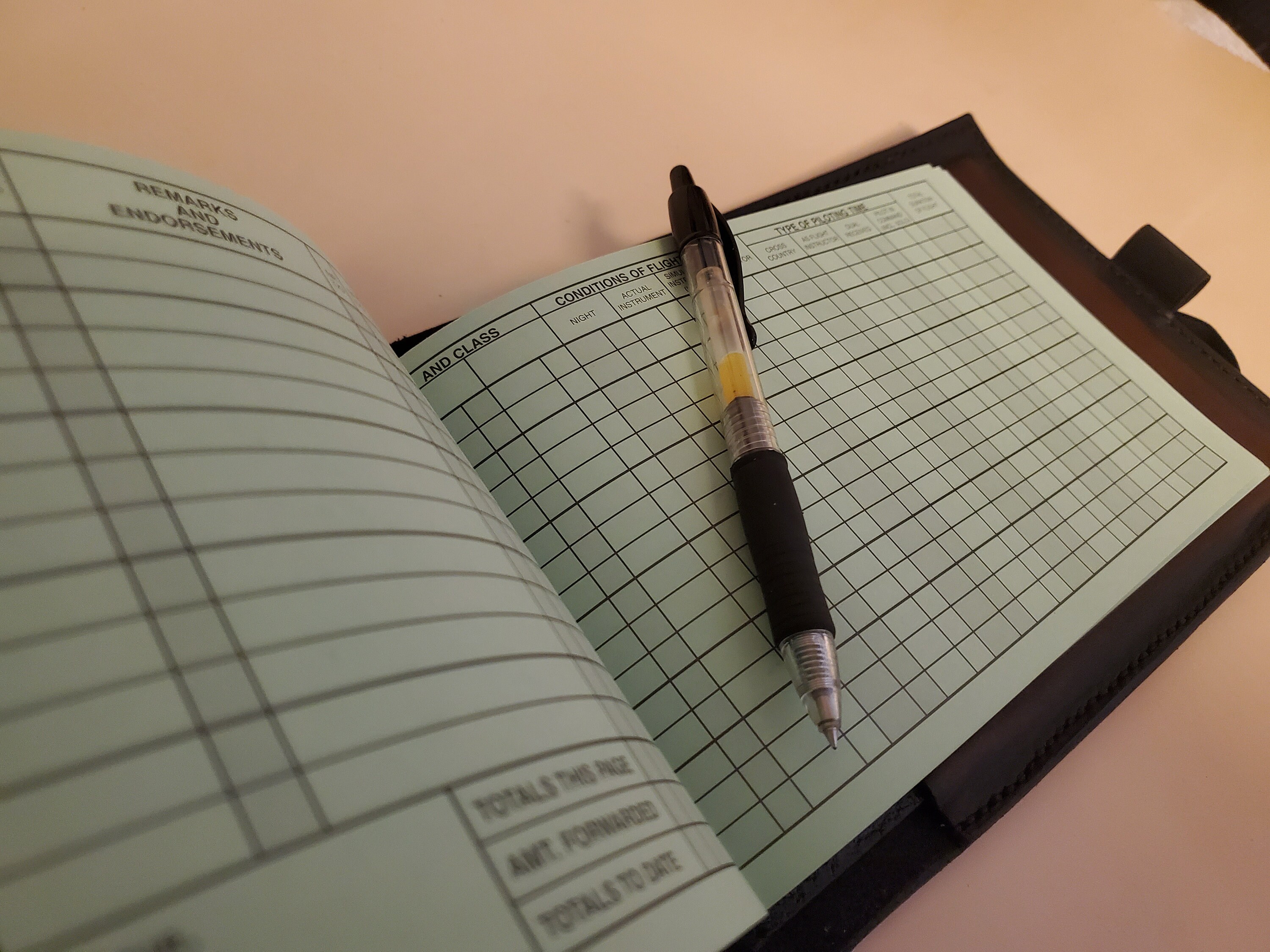 Handmade Leather Pilot Logbook Cover, Logbook Cover, Leather Logbook ...