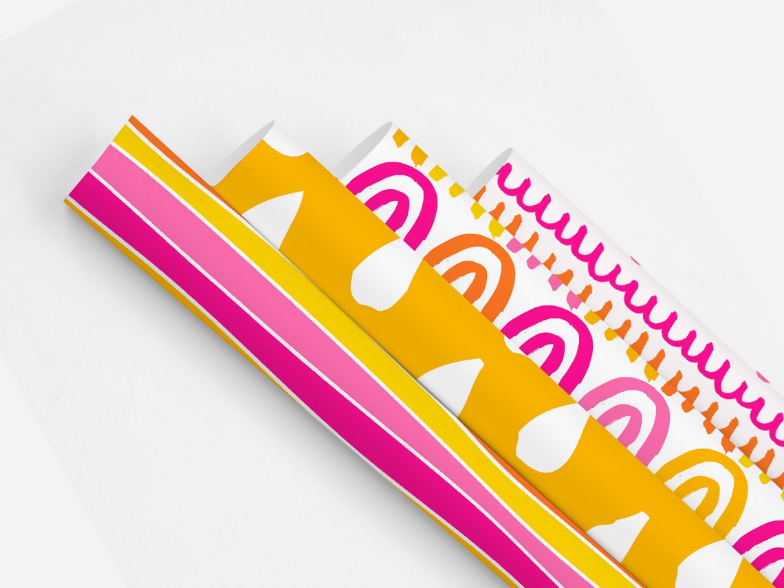 Doodle Digital Paper Set Scrapbook Paper Pack Bright & - Etsy