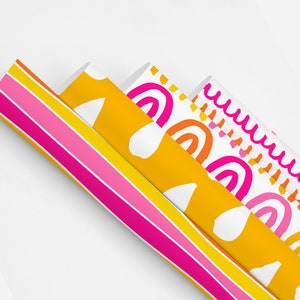 Doodle Digital Paper Set - Scrapbook Paper Pack - Bright & Colorful ...