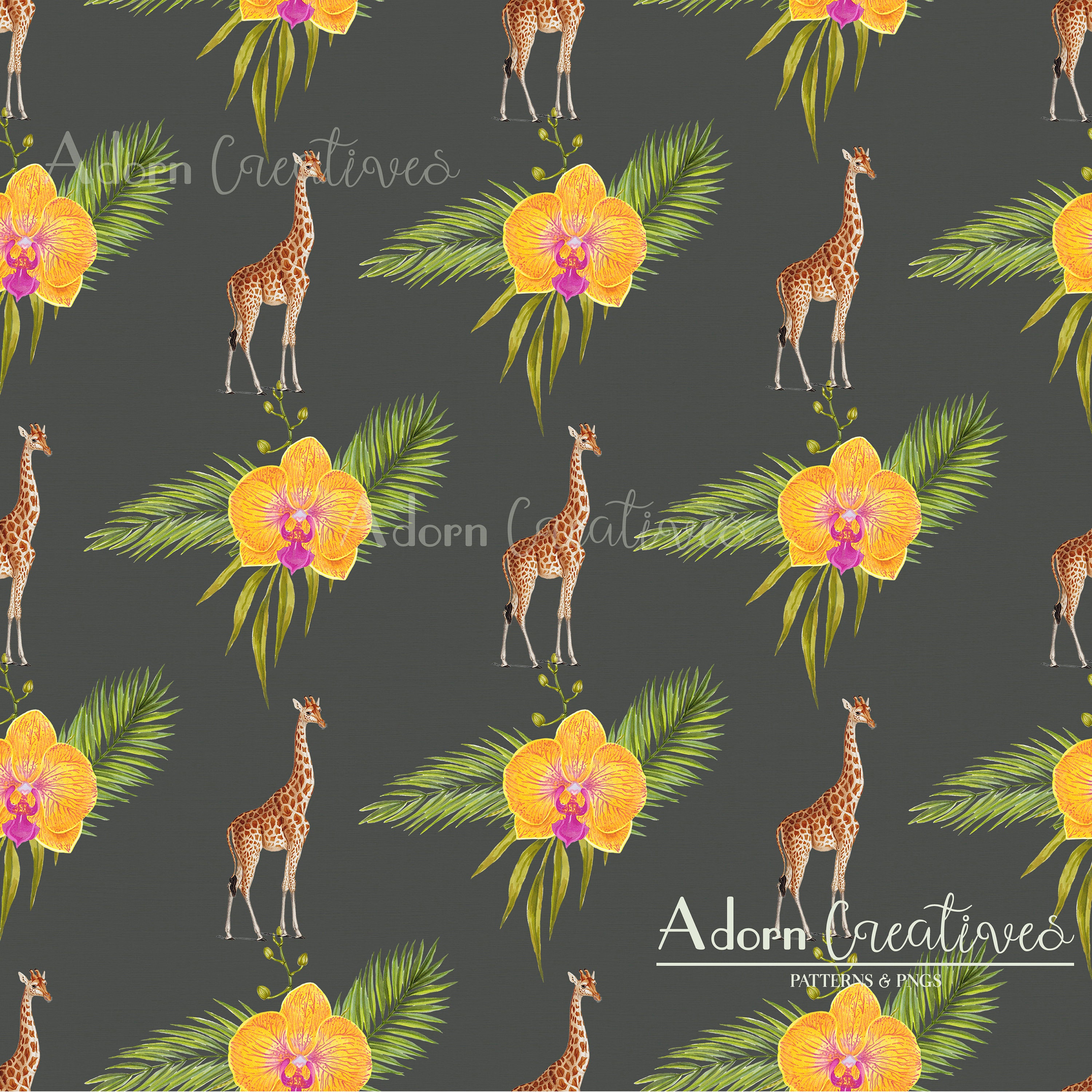 Jungle Digital Paper Scrapbook Paper Seamless Patterns Digital ...