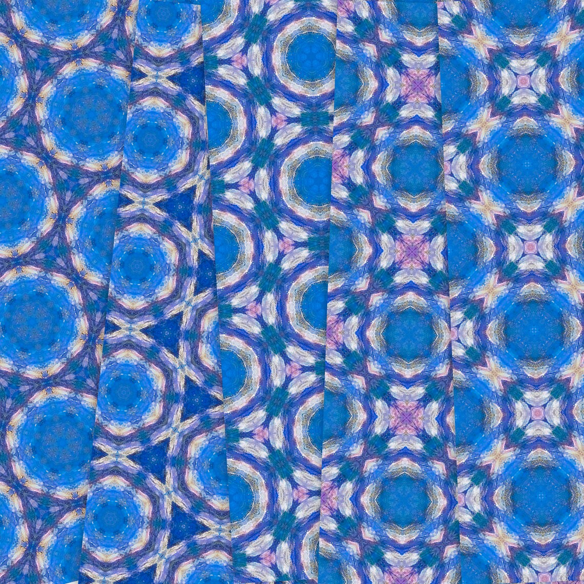 Blue Paper Set Monet's Waterlilies Digital Scrapbook Paper Pack Monet ...
