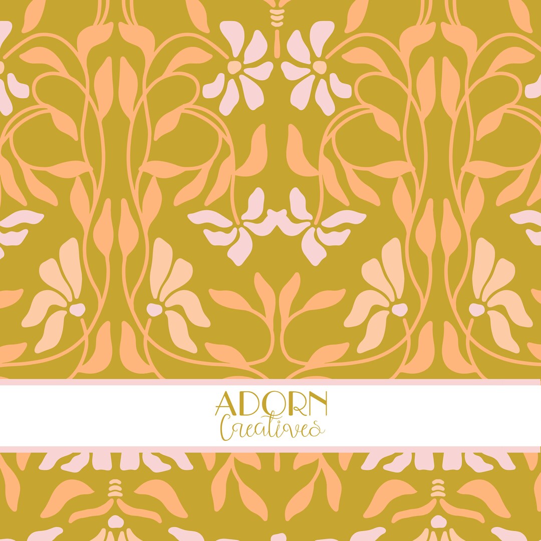 Vintage Floral Digital Paper, Seamless Pattern, Seamless Surface ...