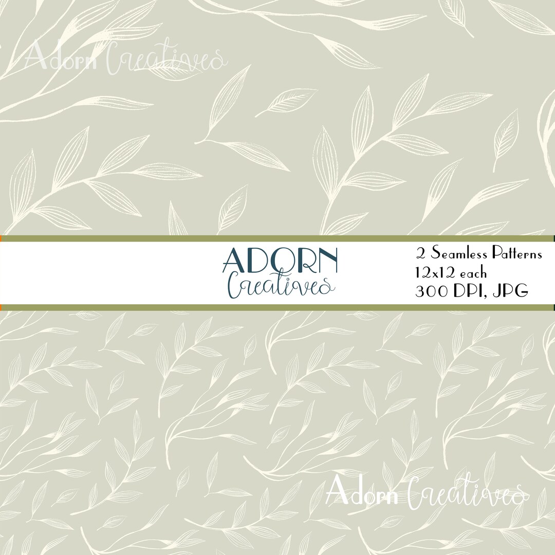 Sage Green Seamless Pattern, Farmhouse Seamless Repeat Pattern for ...