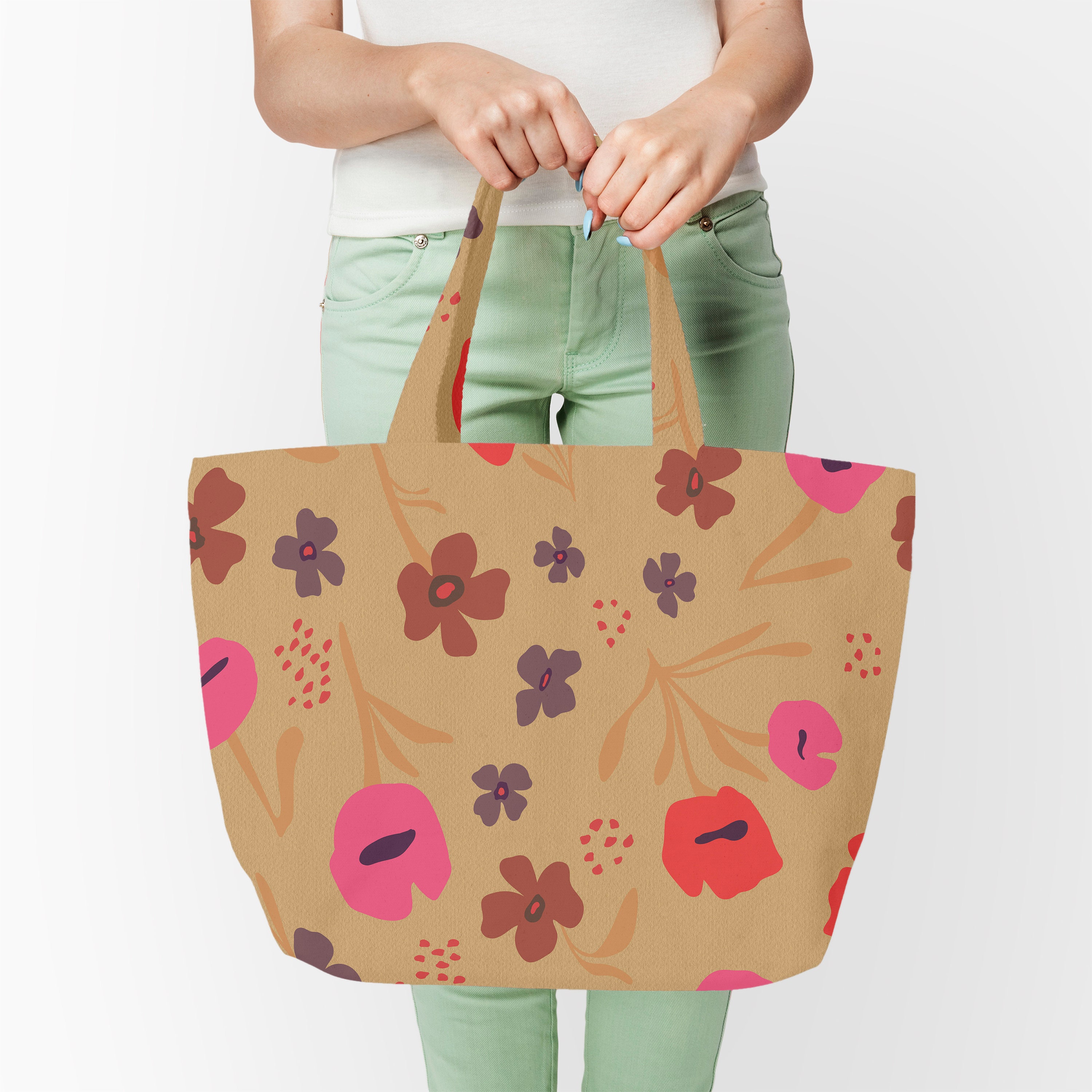 Gold Floral Digital Paper Seamless Abstract Flower Repeat Pattern File ...