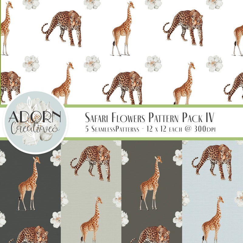 Safari Digital Paper - Etsy