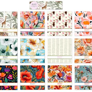 Cat Digital Paper Pack - Cat Seamless Patterns - Sleeping Cats - Kitty ...