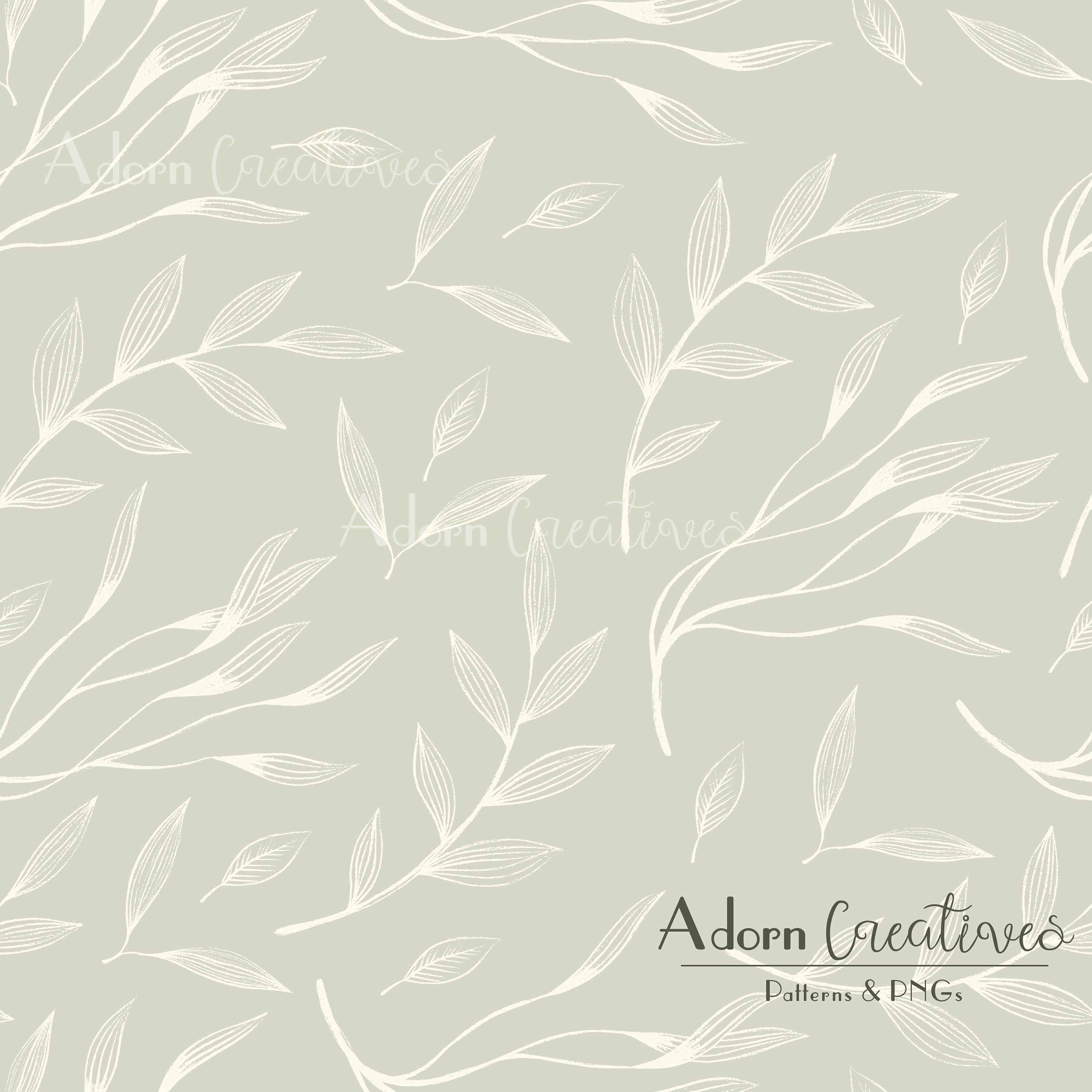 Sage Green Seamless Pattern, Farmhouse Seamless Repeat Pattern for ...