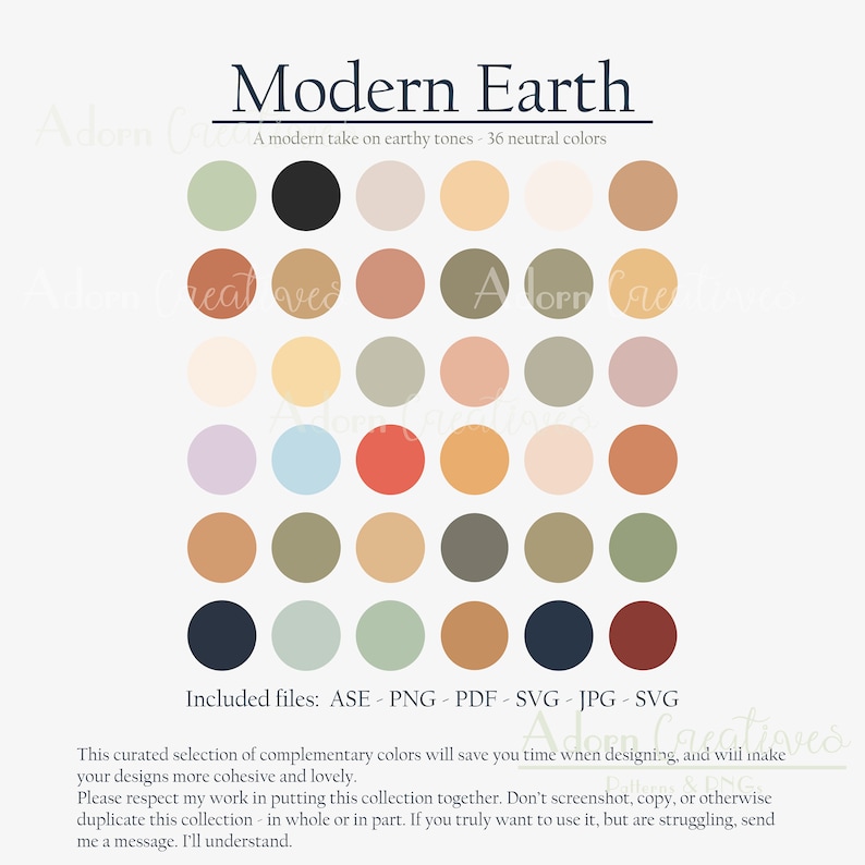 36 Boho Colors for Branding Design, Weddings, Design Neutral Color ...