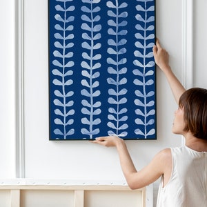 Indigo Blue Watercolor Paper Set - Digital Scrapbook Paper Pack - Tie ...