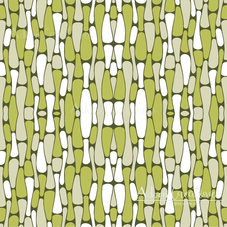 Sage Green Seamless Pattern Pack, Botanical Pattern Bundle, Sage Wall ...