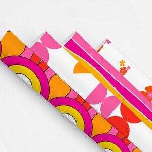 Groovy Digital Paper - Retro Printable Scrapbook Paper - Vintage ...