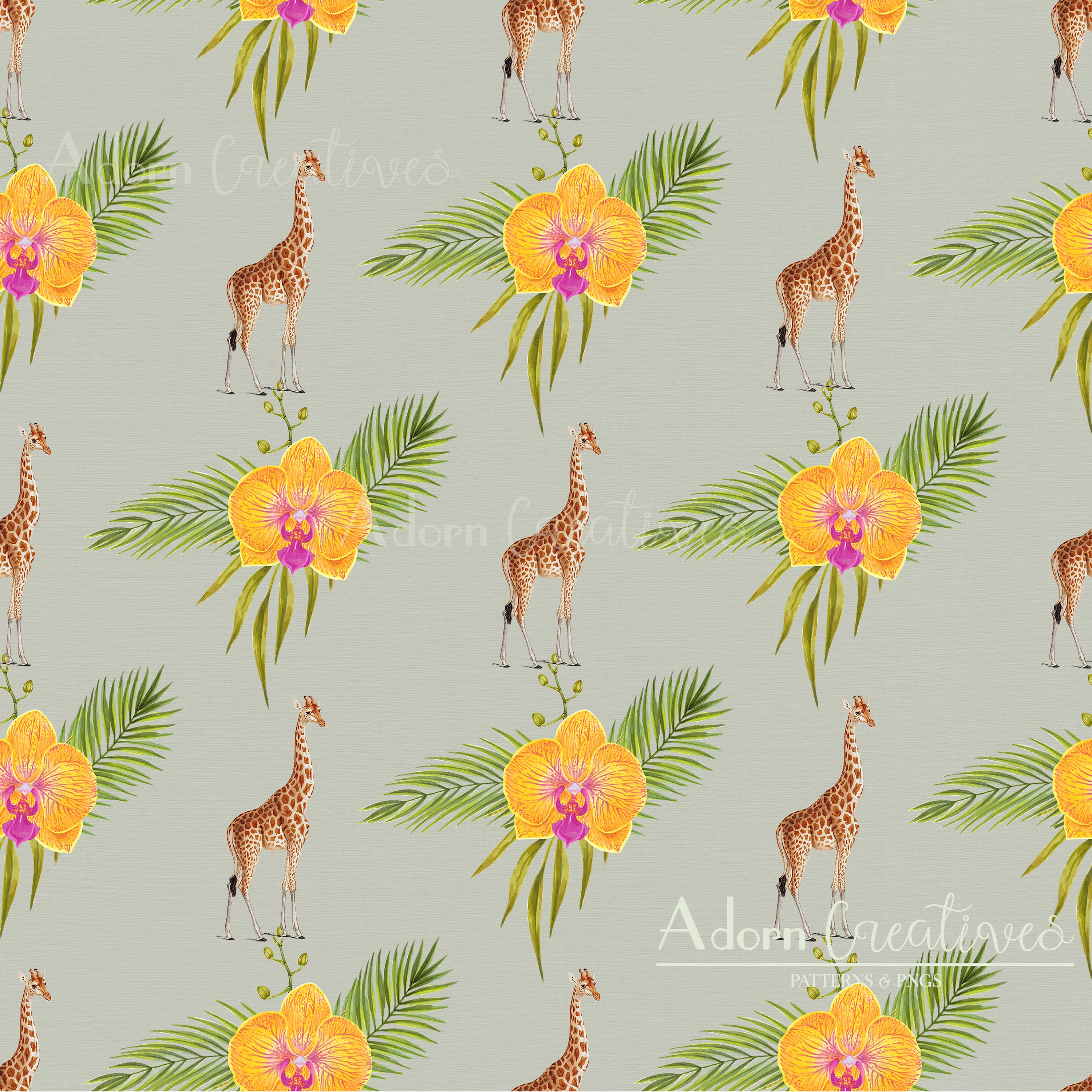 Jungle Digital Paper Scrapbook Paper Seamless Patterns Digital ...