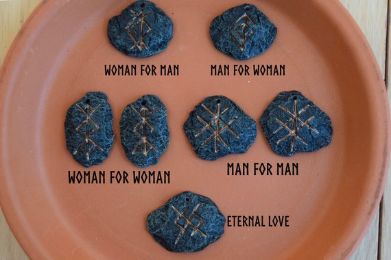 Norse Love Runes Viking Couples Jewellery Nordic Bind Runes | Etsy