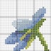 Blue Flowers Cross Stitch Pattern Modern Cross Stitch - Etsy