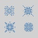 Snowflakes Cross Stitch Pattern - Winter Counted Cross Stitch Tutorial ...