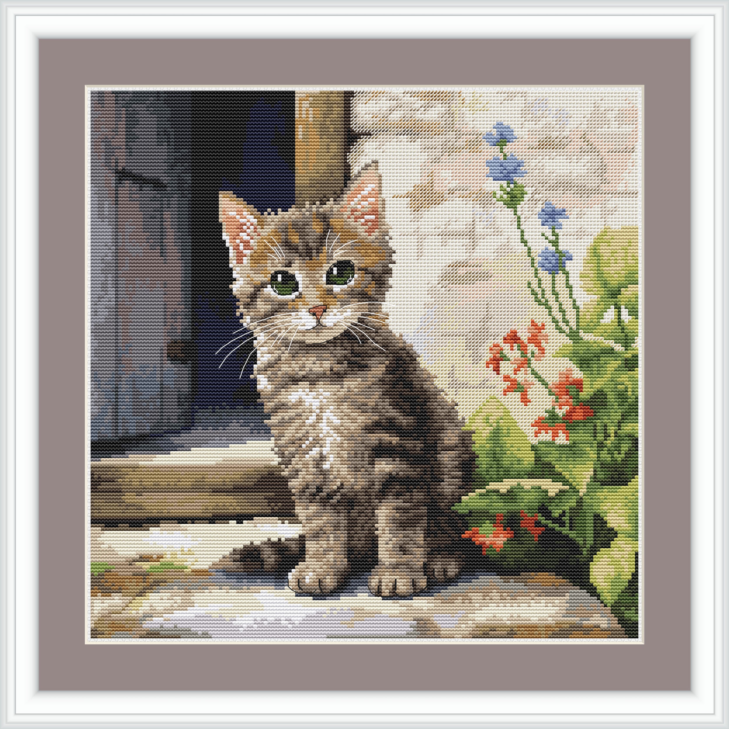 Kitty Cross Stitch Pattern – Baby Animal Embroidery (PDF Pattern) - Etsy