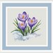 Crocuses Cross Stitch Pattern: Spring Flower Embroidery Design (PDF ...