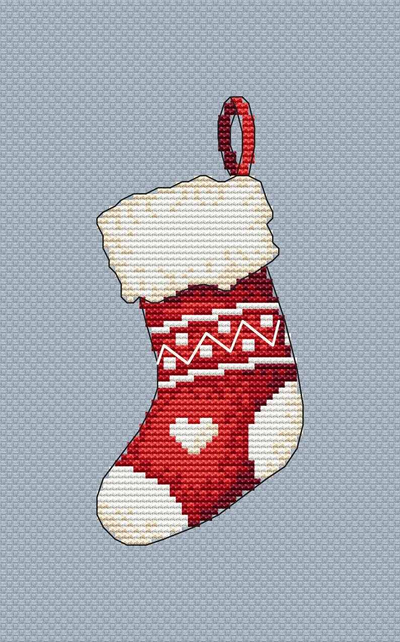 Cross Stitch Pattern Christmas Stocking Christmas - Etsy
