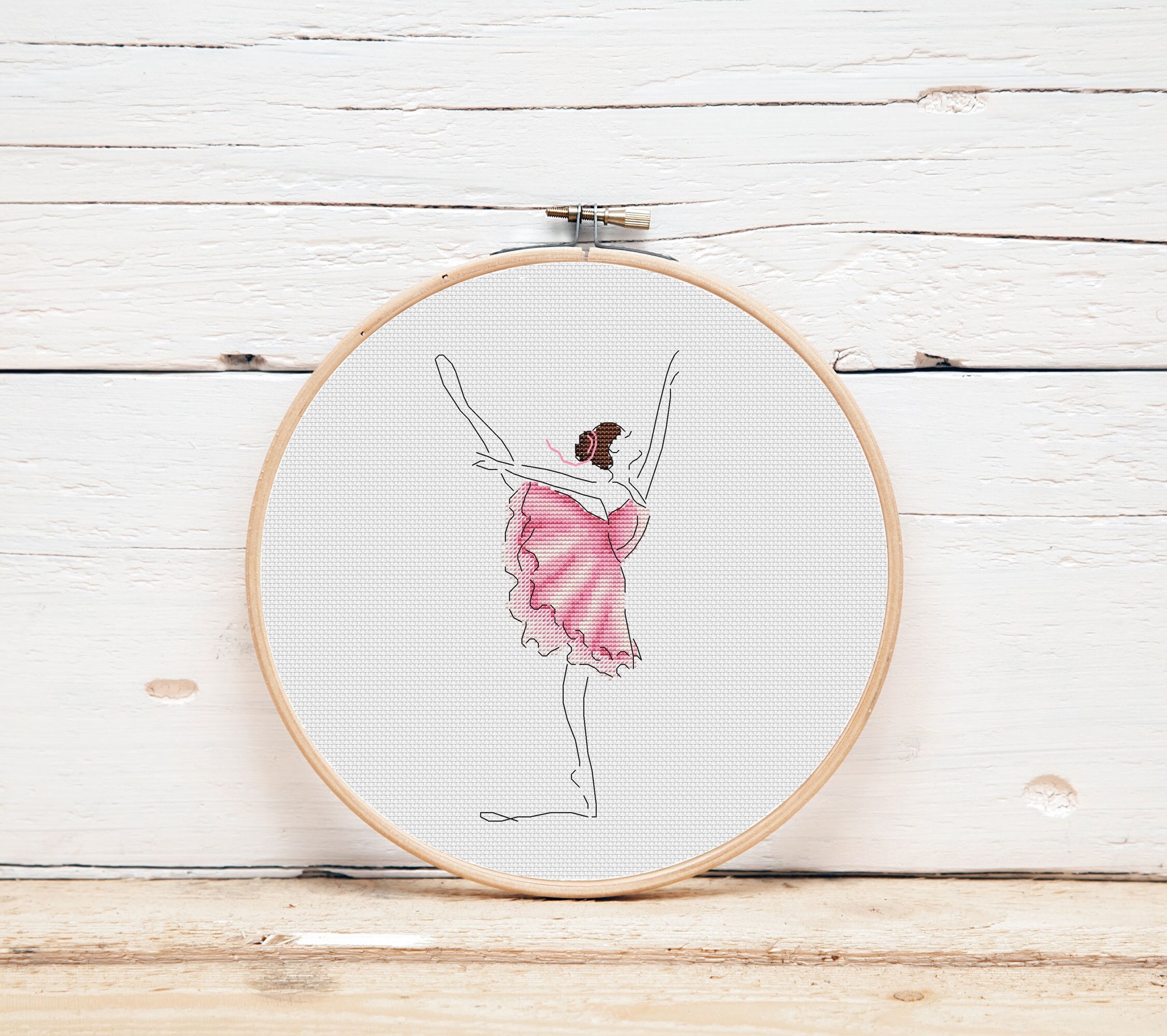 Cross Stitch Pattern Ballerina Ballet Dancer Downloadable - Etsy