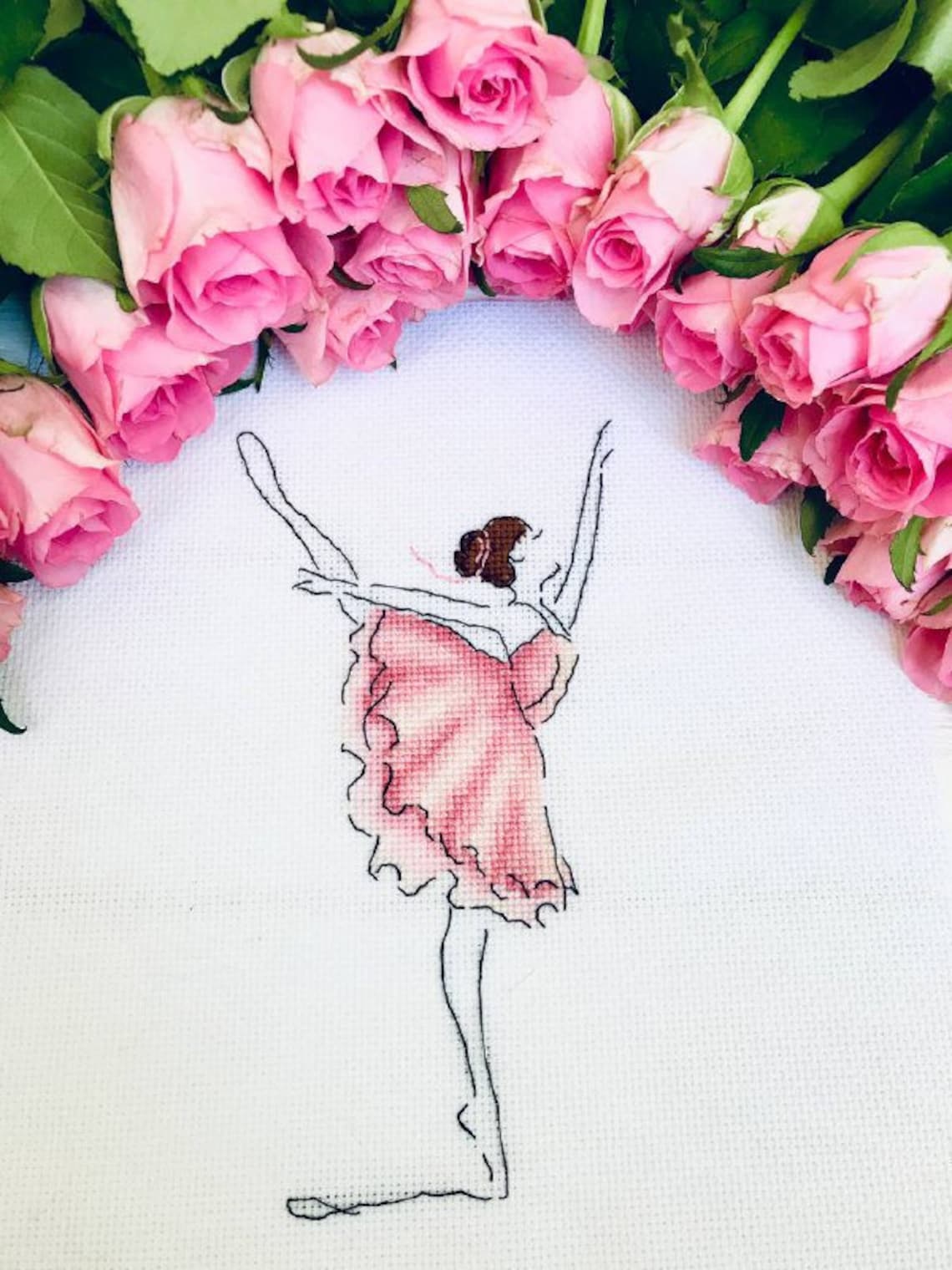Cross Stitch Pattern Ballerina Ballet Dancer Downloadable | Etsy