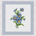 Blue Flowers Cross Stitch Pattern Modern Cross Stitch - Etsy
