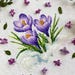 Crocuses Cross Stitch Pattern: Spring Flower Embroidery Design (PDF ...