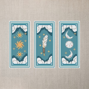 Set of Bookmarks Cross Stitch Pattern - Counted Cross Stitch Chart ...
