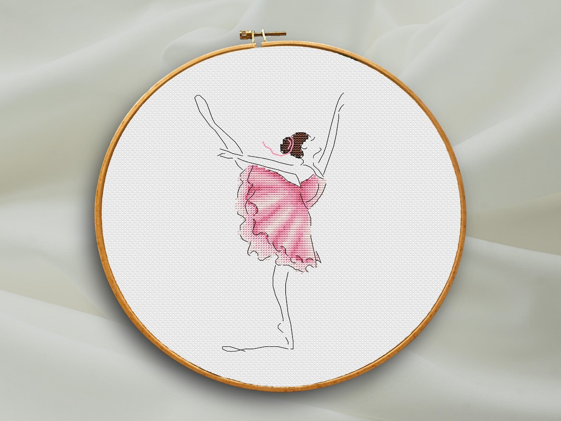 Ballerina Cross Stitch Pattern Dancer Cross Stitch Girl - Etsy