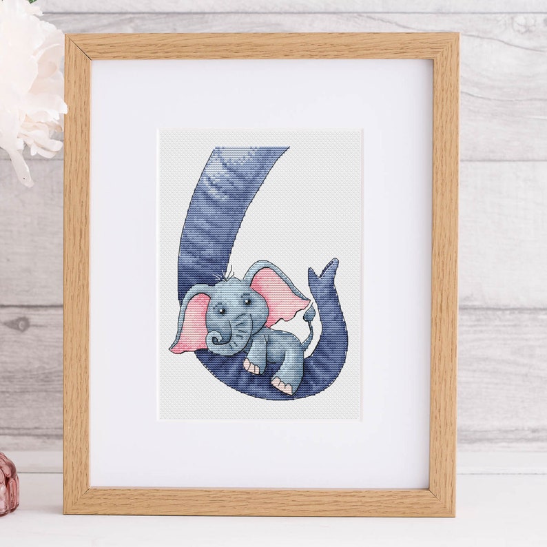 Baby Elephant Cross Stitch Pattern Counted Cute Cross Stitch - Etsy