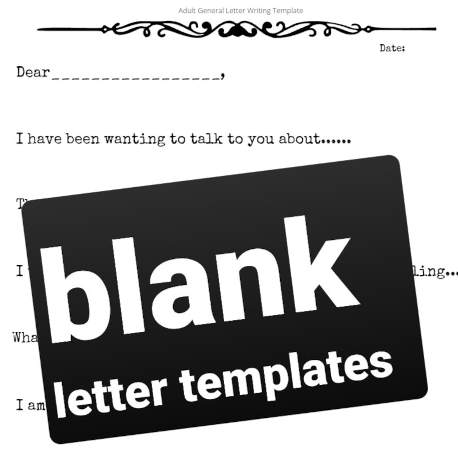 Therapy Counselor LETTER WRITING TEMPLATE Worksheet Tool Mental Healthy ...