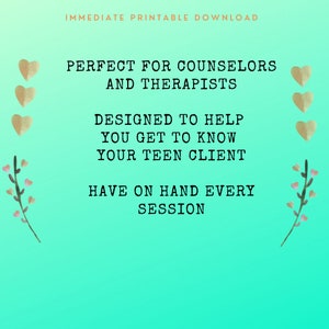 Therapy Question Cards for Teens Counseling Flash Cards for Therapists ...