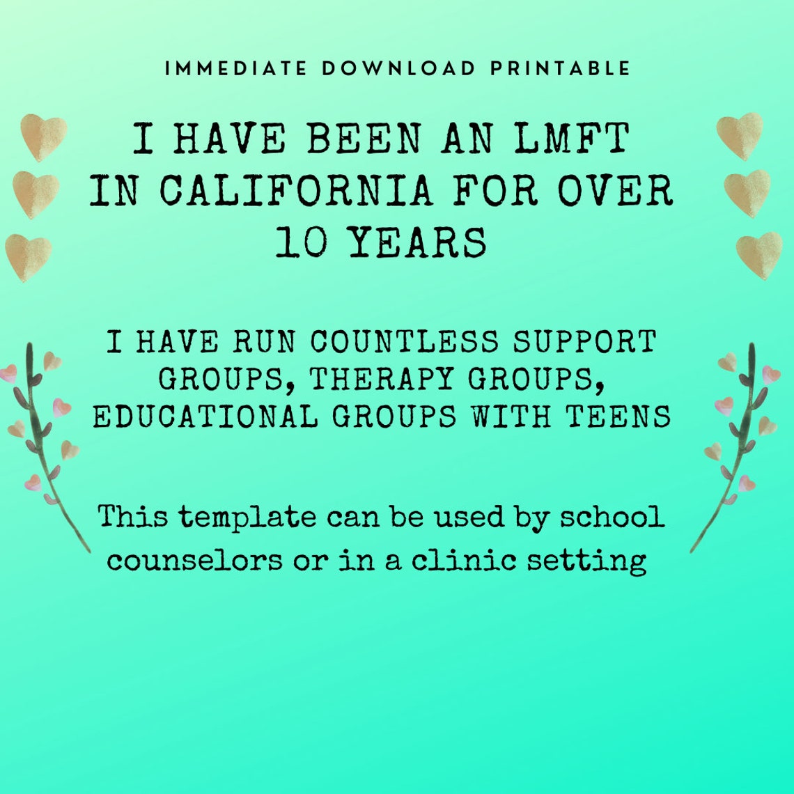 Teen Therapy Group Template Counseling Support Therapist Tool Worksheet ...