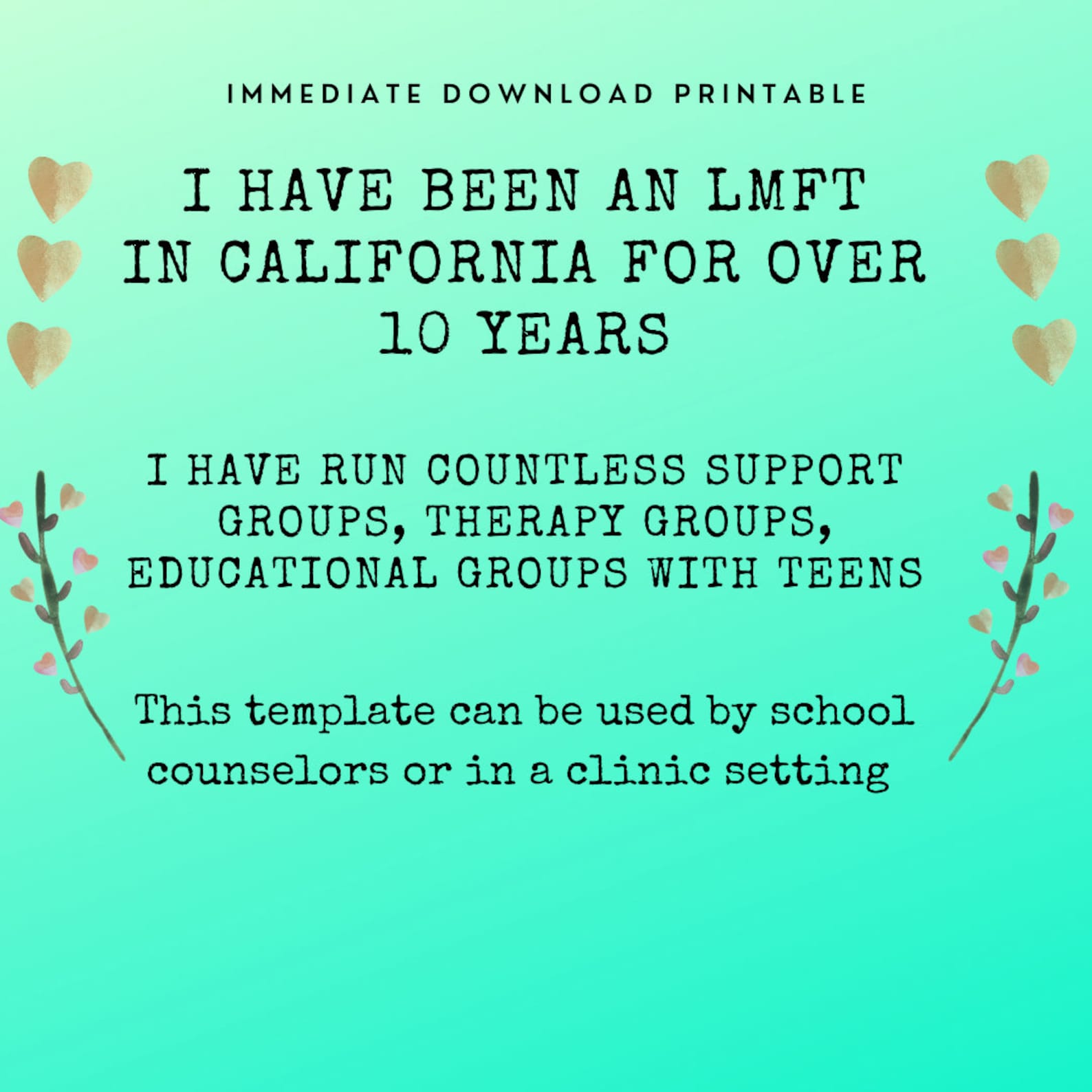 Teen Therapy Group Template Counseling Support Therapist Tool Worksheet ...