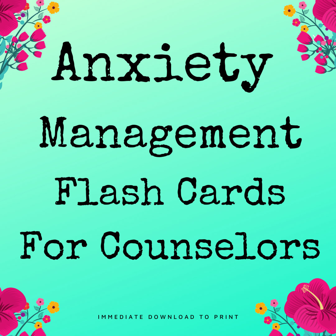 Anxiety Management Coping Skills FLASH CARDS Therapist - Etsy UK
