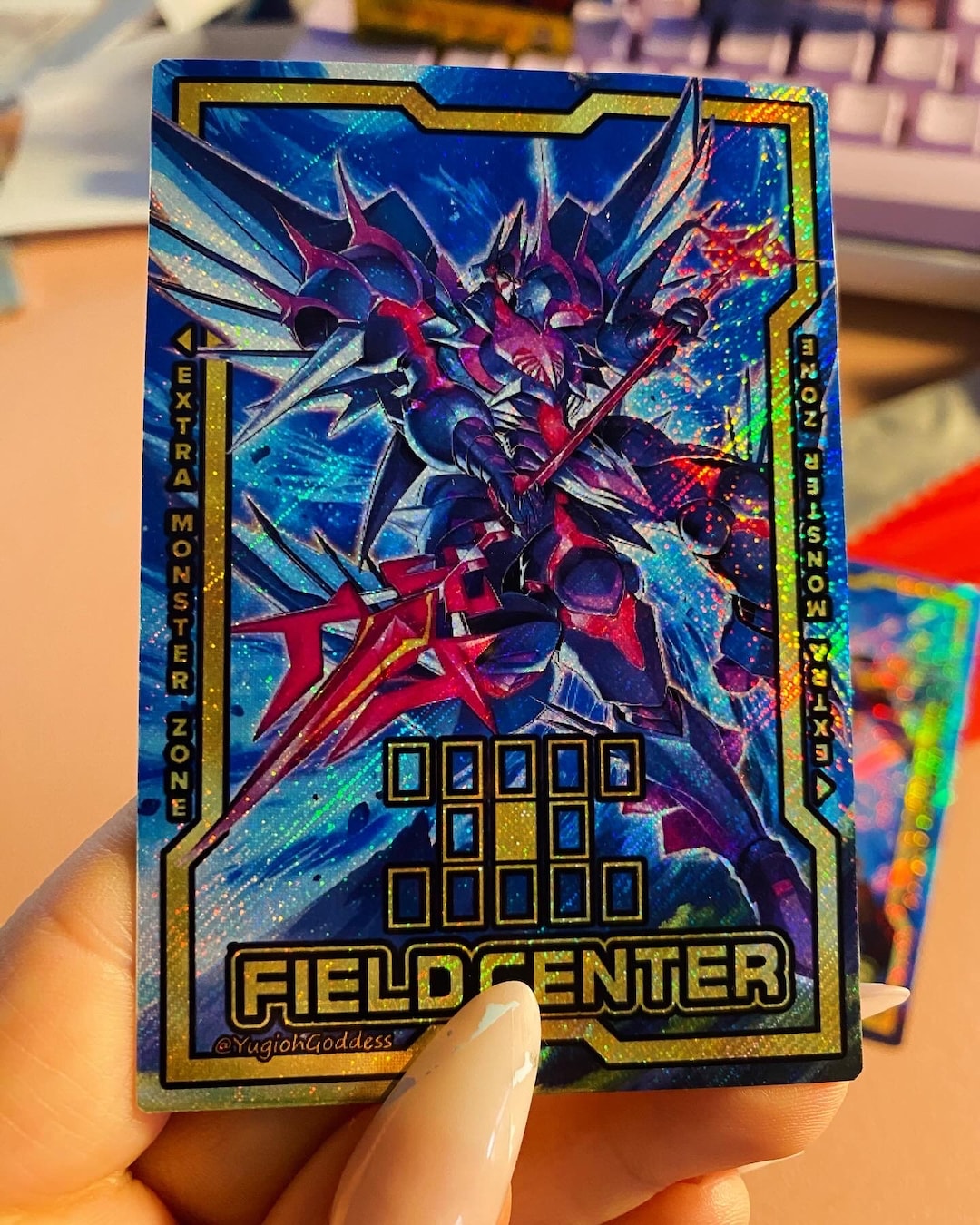 Custom Full Armored Dark Knight Lancer Field Center Card - Etsy