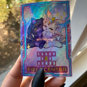 Custom Purrely Field Center Card - Etsy
