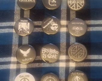 Punk Rock 1.25 Pinback Buttons - Etsy
